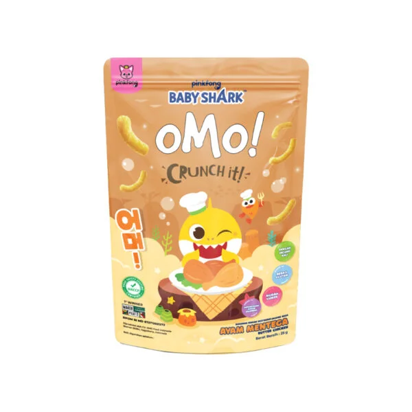 OMO! Crunch It Baby Shark Butter Chicken 25gr - Sedap Food Group
