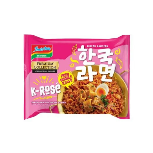 Indomie Premium Collection Korean Ramyeon Fried Noodle K-Rose 83gr ...